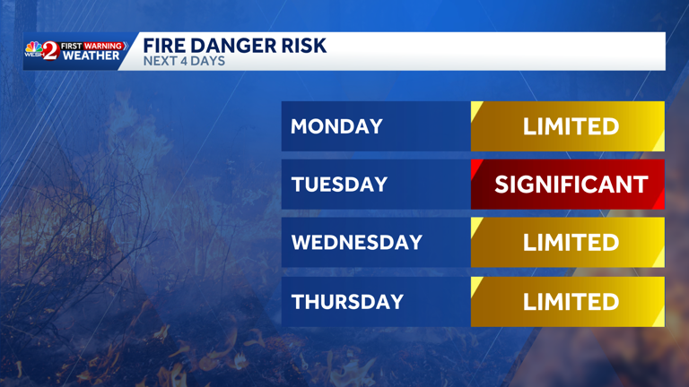 Fire weather watch: Gusty winds, low humidity increase wildfire risk in ...