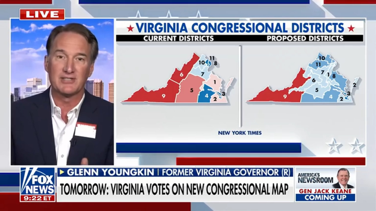 Youngkin calls proposed Virginia congressional map the 'most ...