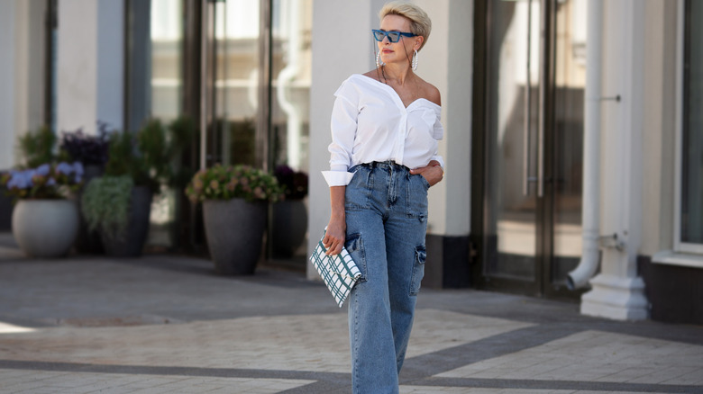 Older women can wear the straight-leg jeans trend too - here's how to ...