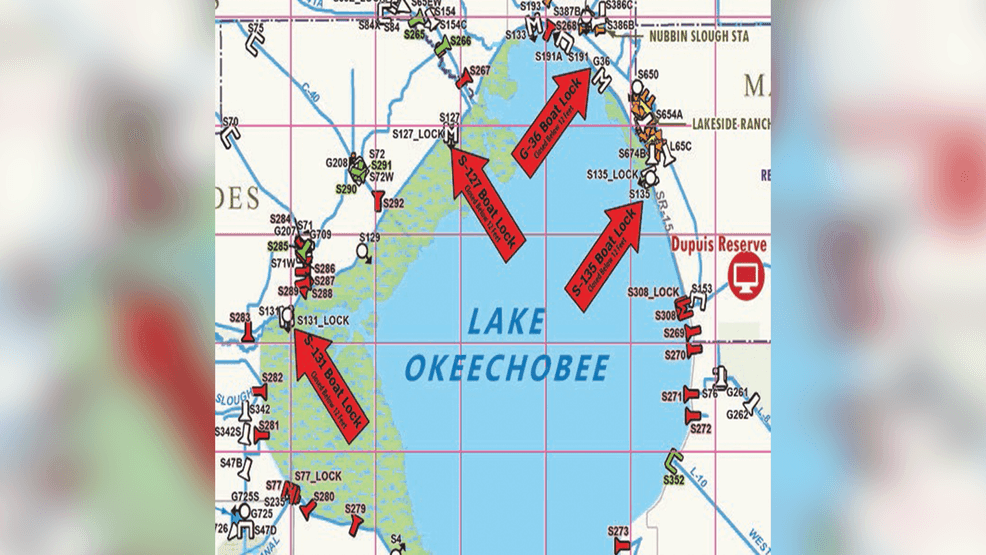 Lake Okeechobee north shore locks to close temporarily as water levels fall