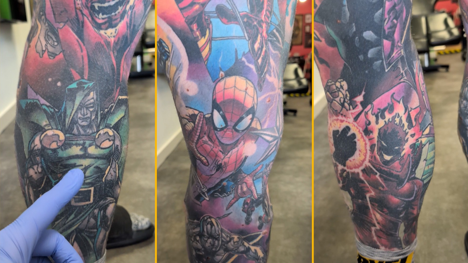 Tom Radford sets Marvel tattoo record with 63 characters