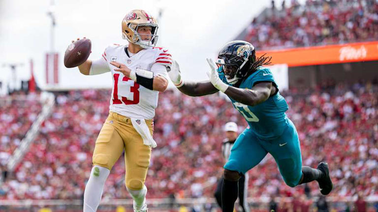 49ers' Brock Purdy gives positive update on his turf toe injury