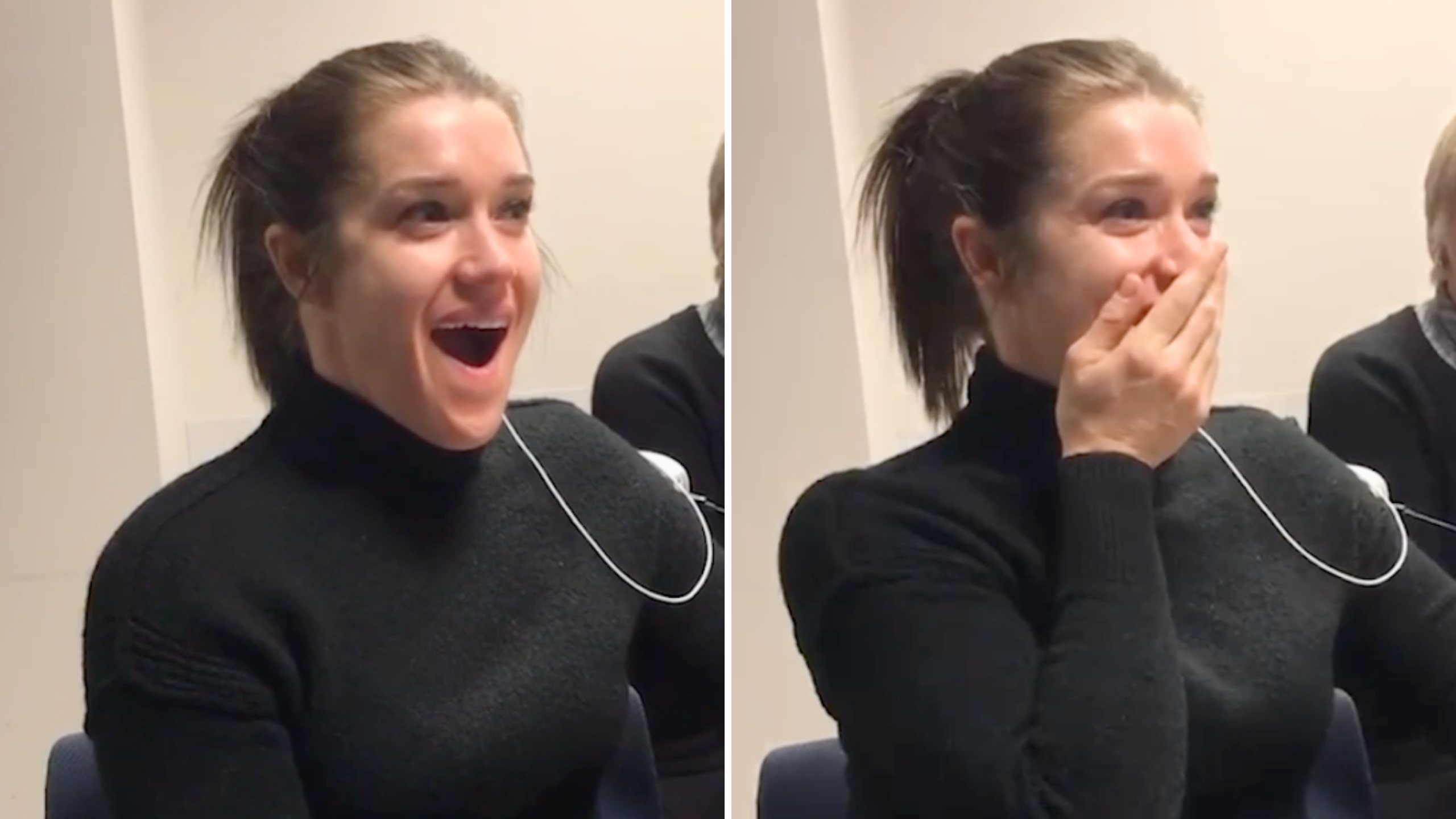 Woman hears through cochlear implant for the first time | Happily TV