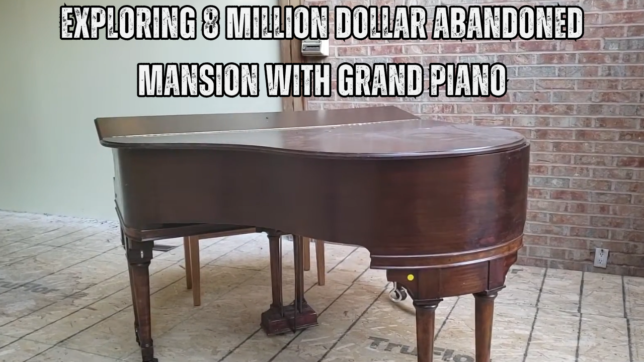 Abandoned mansion exploration with grand piano inside