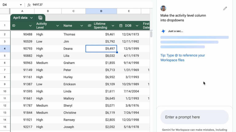 This one Gemini feature saved me hours every week on spreadsheet work