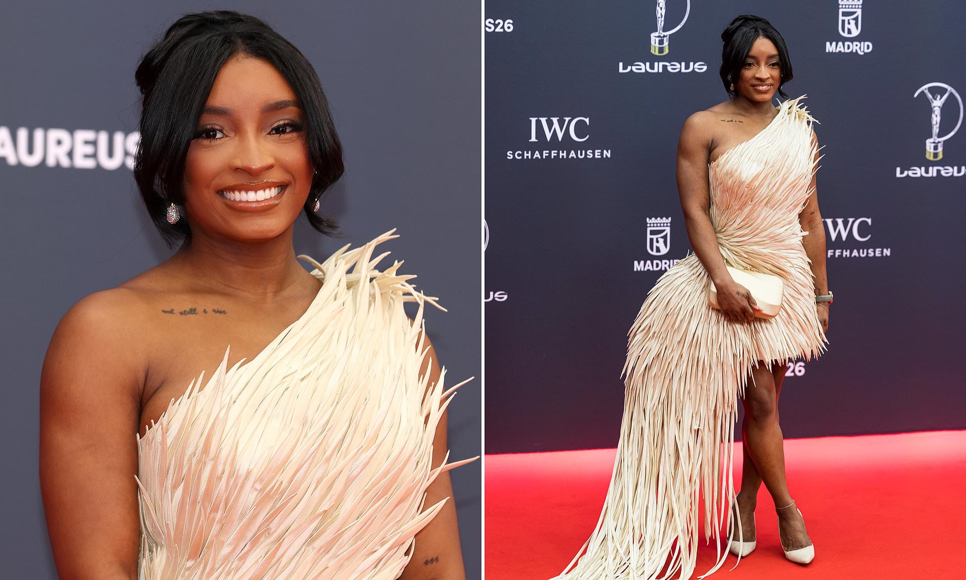 Simone Biles steps out in $11K gown at sports awards after admitting ...