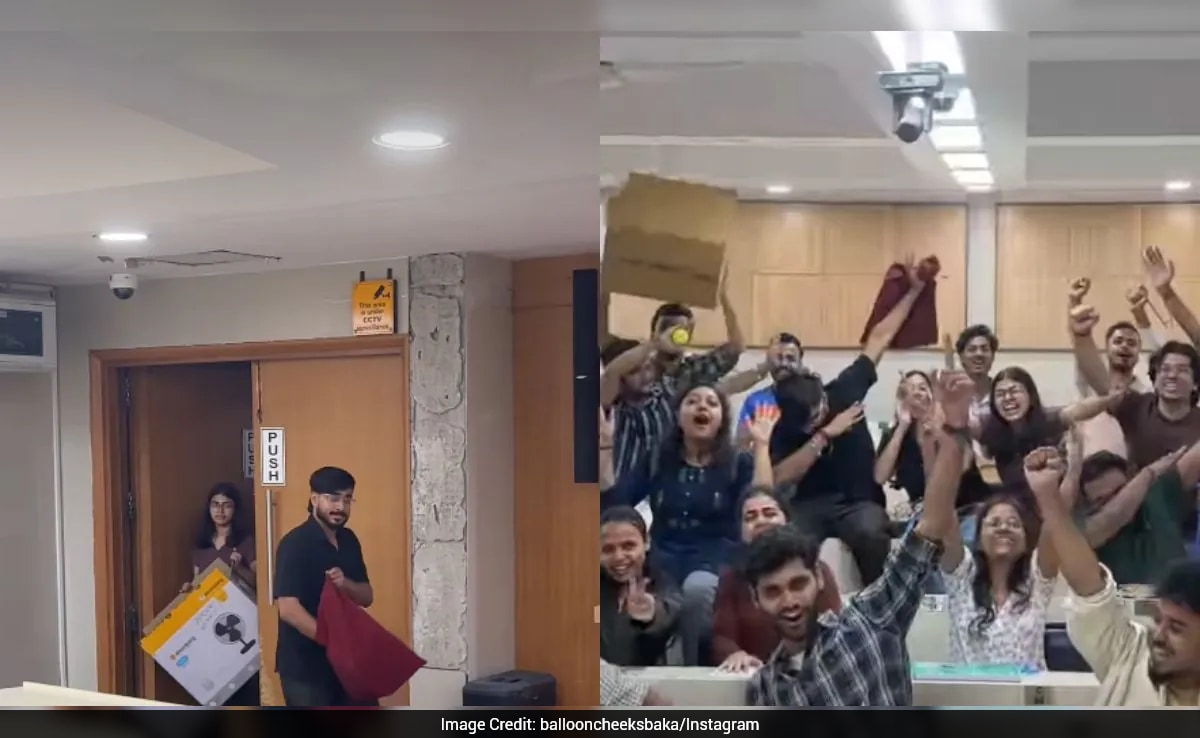 Watch: IIT Bombay students swap backpacks for buckets, cycles on "No ...