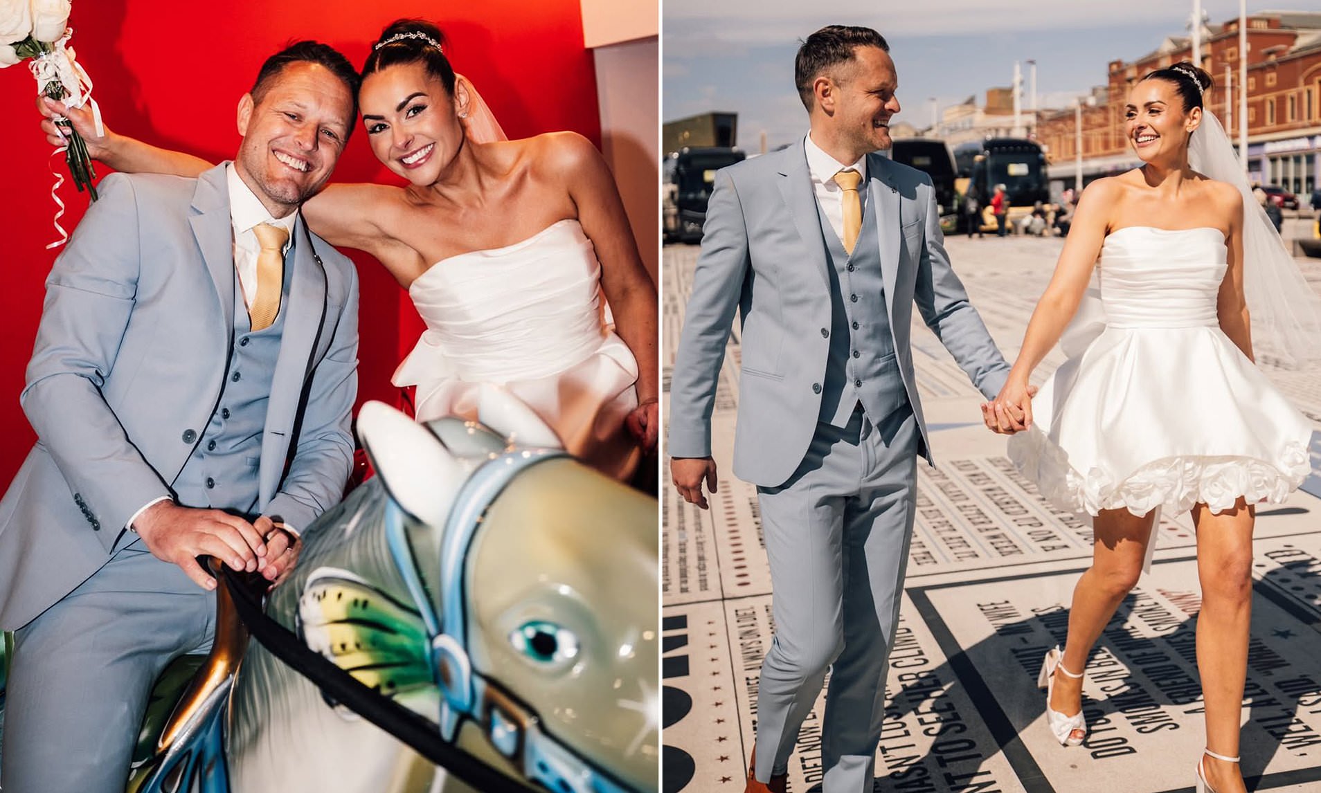 Emmerdale star Kelsey-Beth Crossley marries boyfriend Matt in Blackpool ...