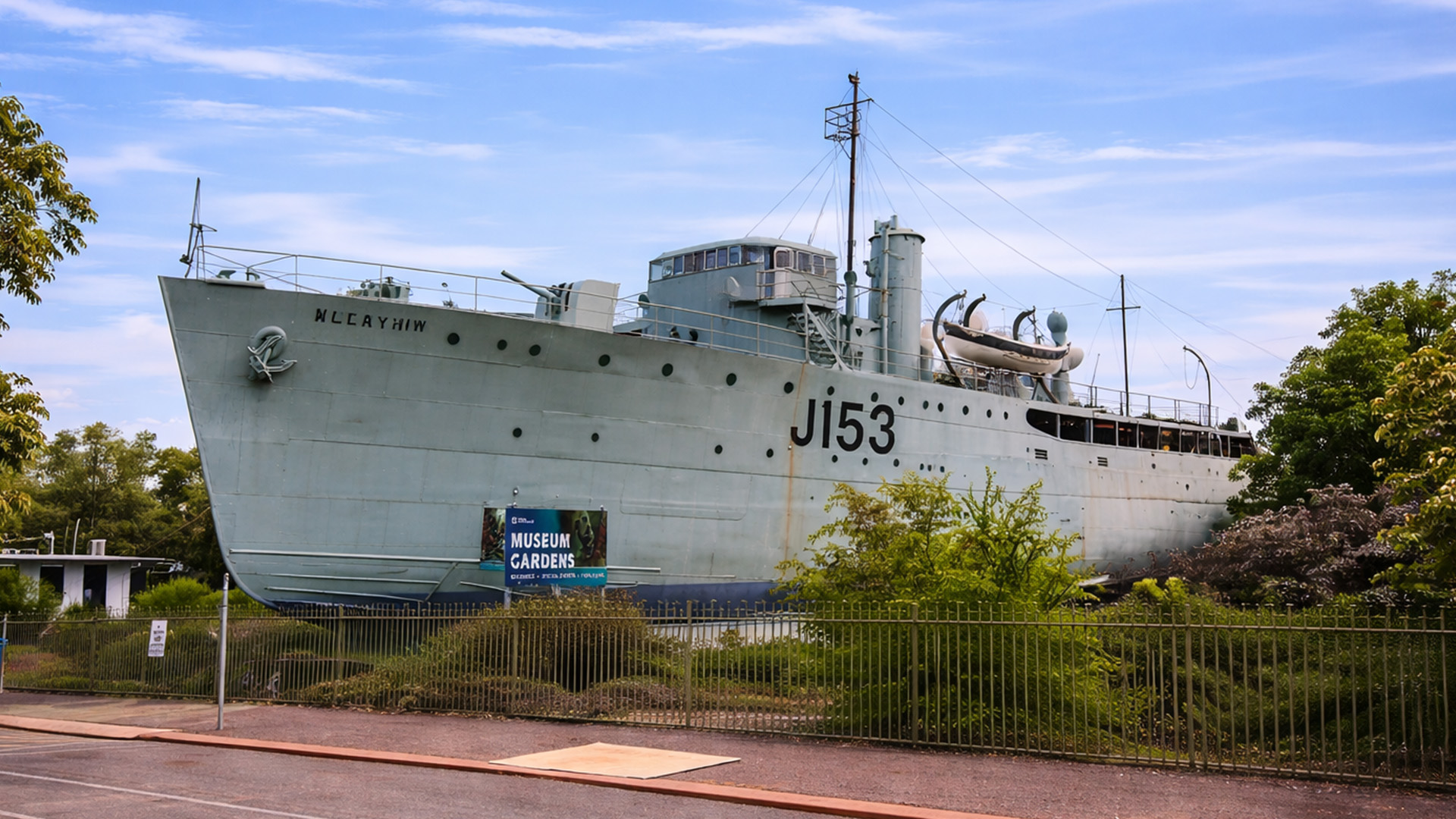 How did this ship end up on land in Australia?