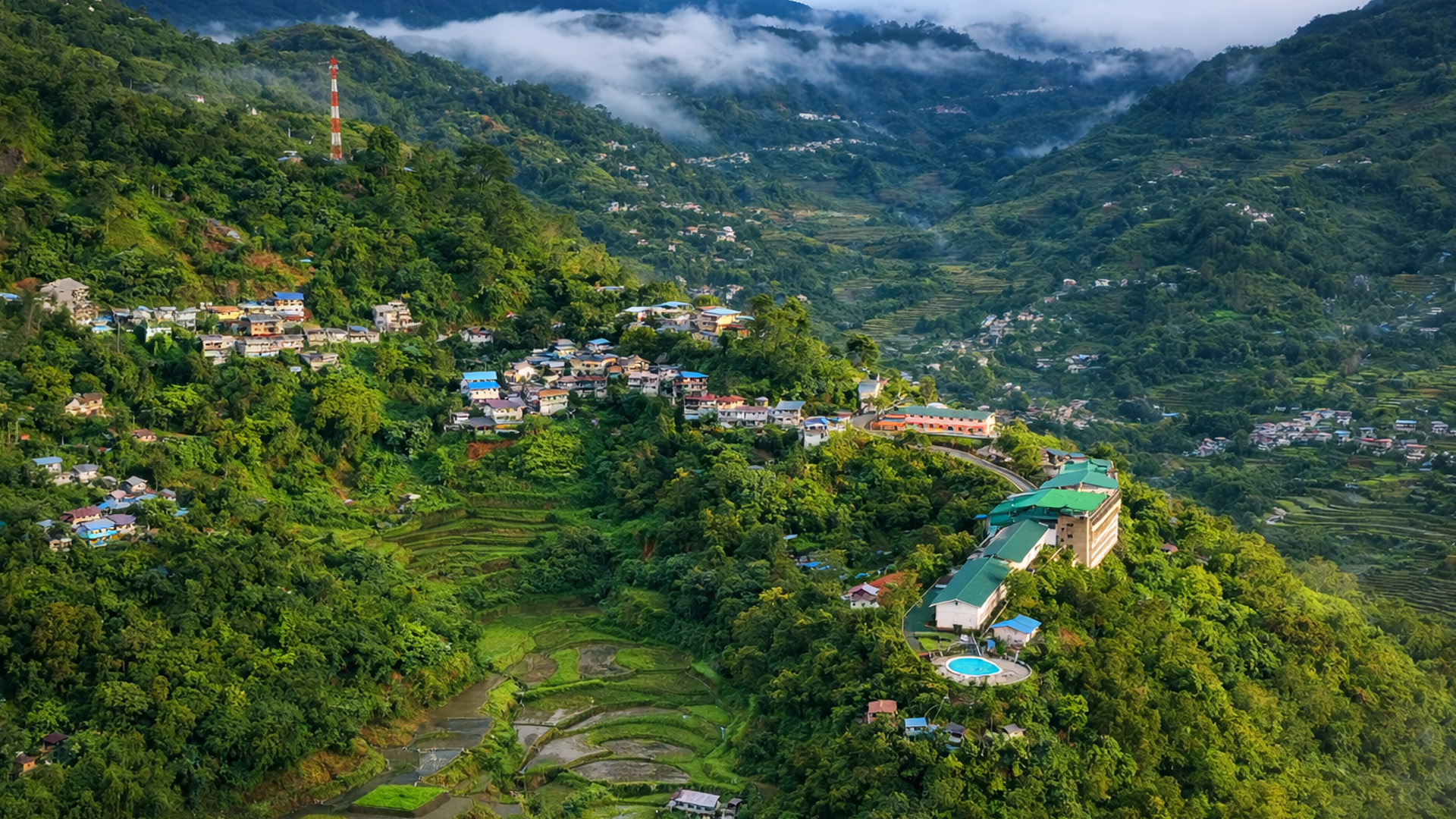 Why do people live in this mountain area?