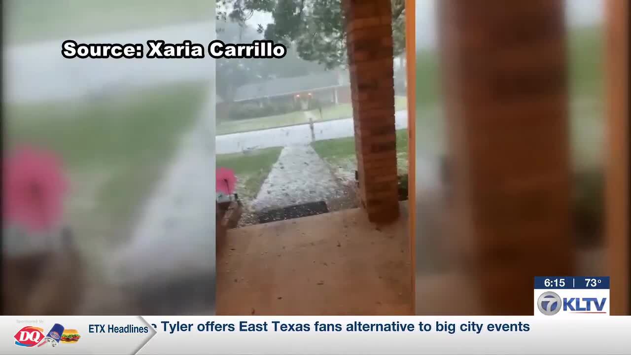 East Texans assess damage after Saturday hail storm