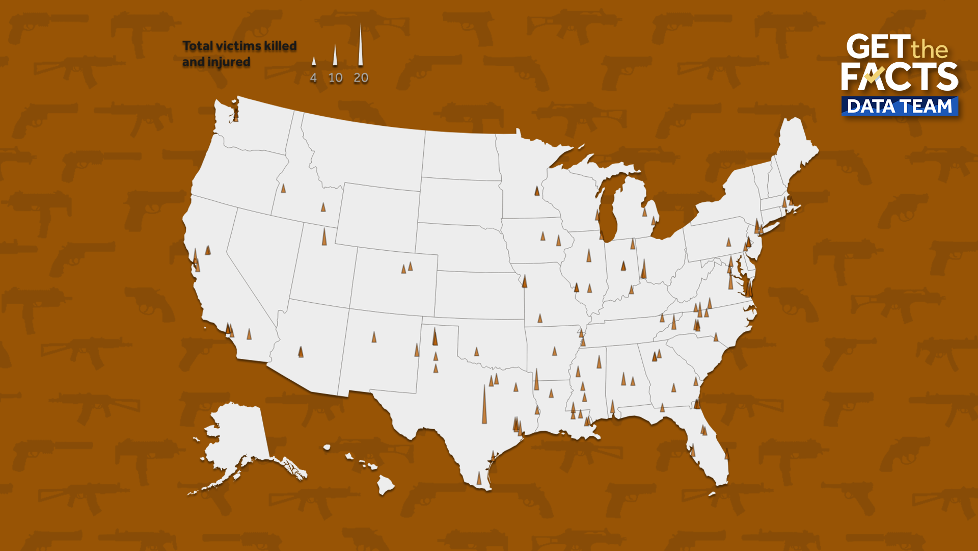 US mass shooting map: There have been 121 so far in 2026