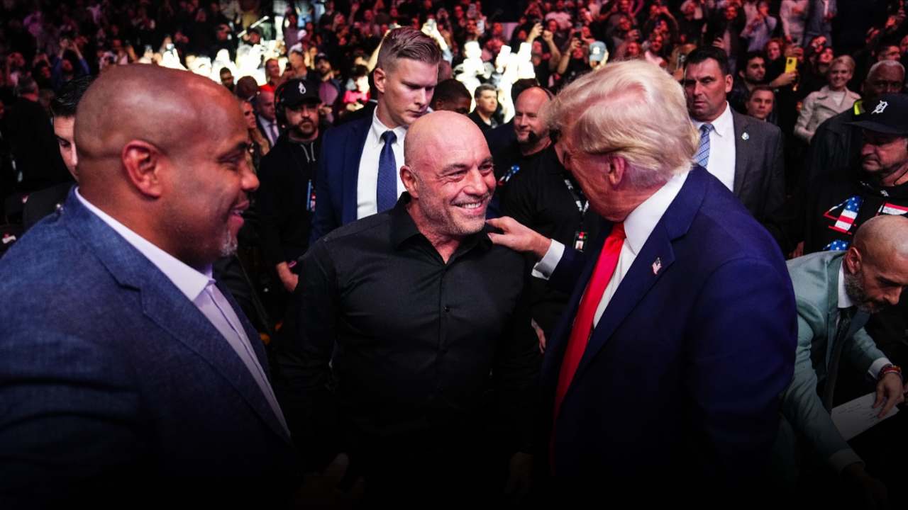Joe Rogan's friendly interaction with Donald Trump goes viral