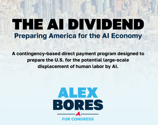 NY lawmaker proposes 'AI dividend' to address potential job losses