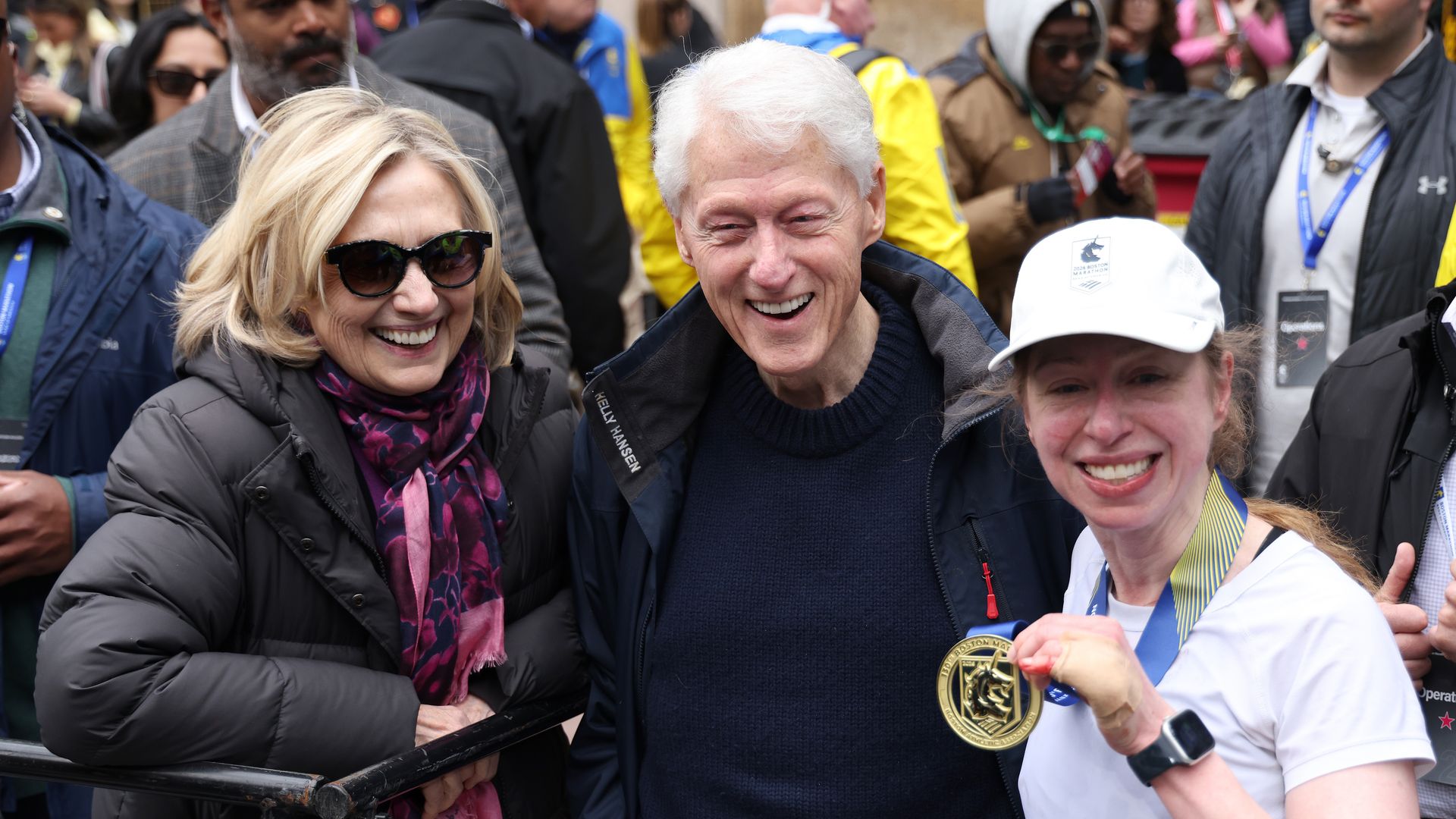 Chelsea Clinton’s Boston Marathon finish sparks emotional moment as ...
