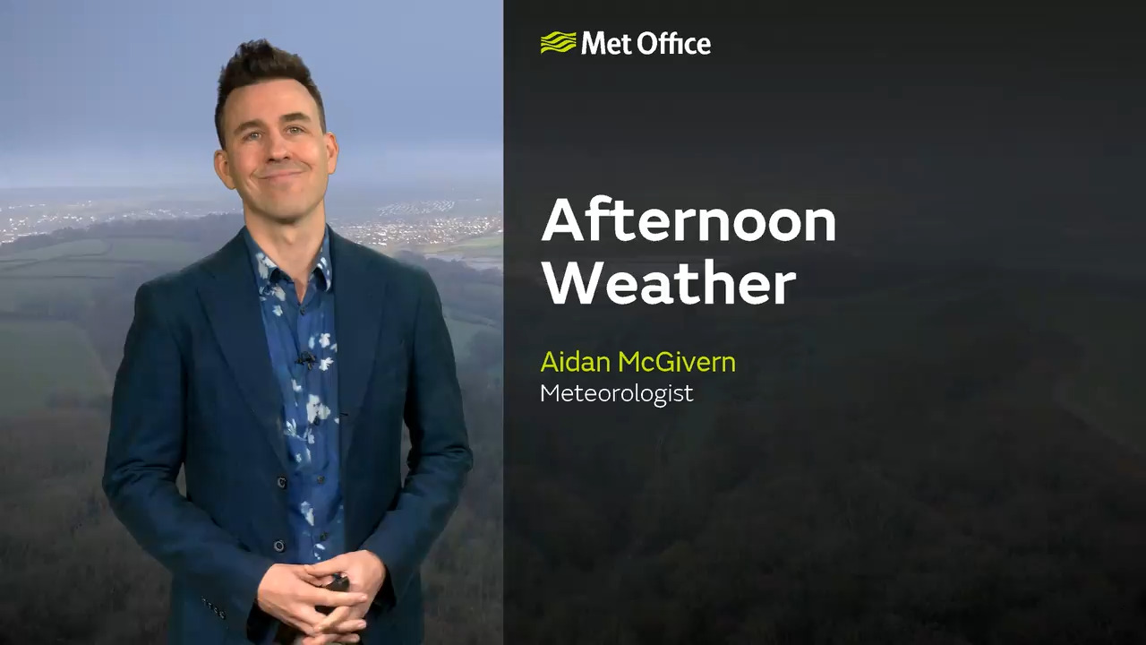 Met Office Monday afternoon weather forecast 16/03/2026