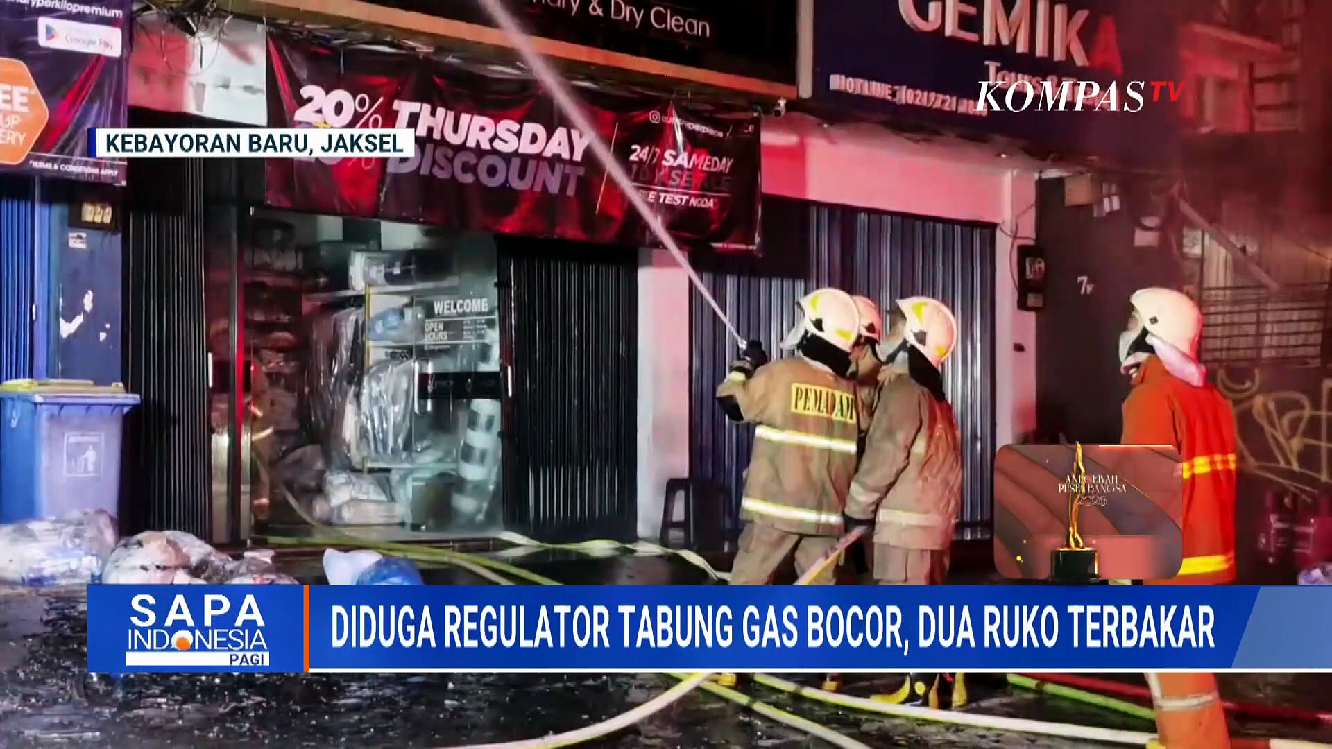 Dua ruko di Kebayoran Baru kebakaran, diduga regulator tabung gas bocor ...