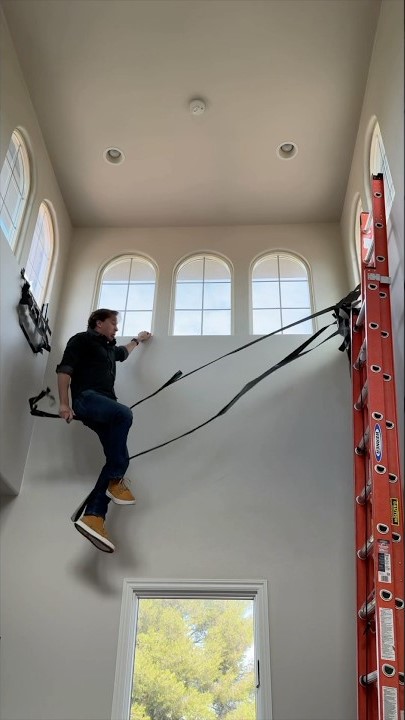 Dad ruins house with giant hammock