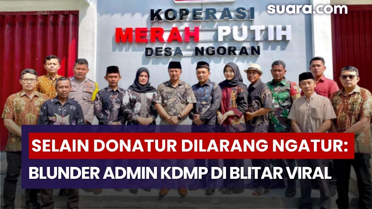 Selain donatur dilarang ngatur: Blunder admin KDMP di Blitar viral