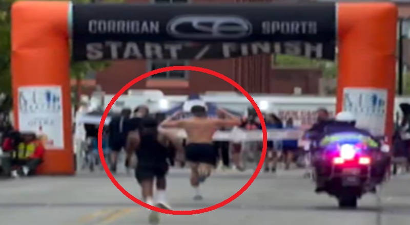 Runner loses Delaware marathon after celebrating early as opponent ...