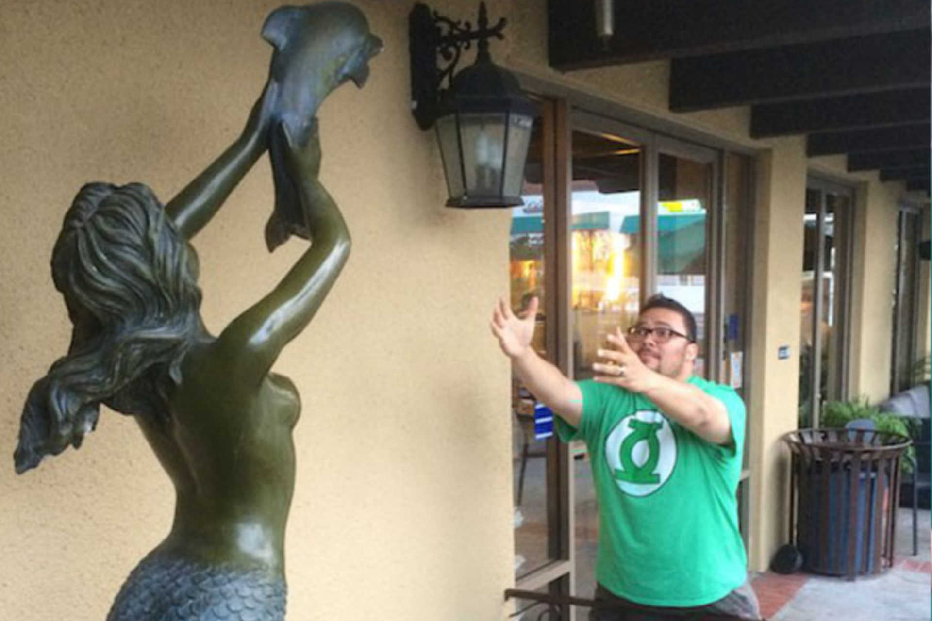 People got very creative with these statues