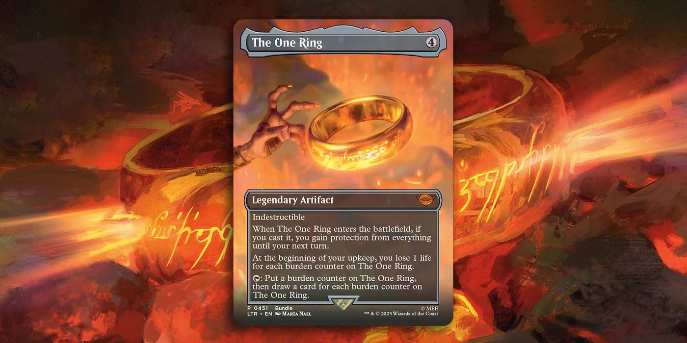 MTG's LotR one ring card is selling for over $100