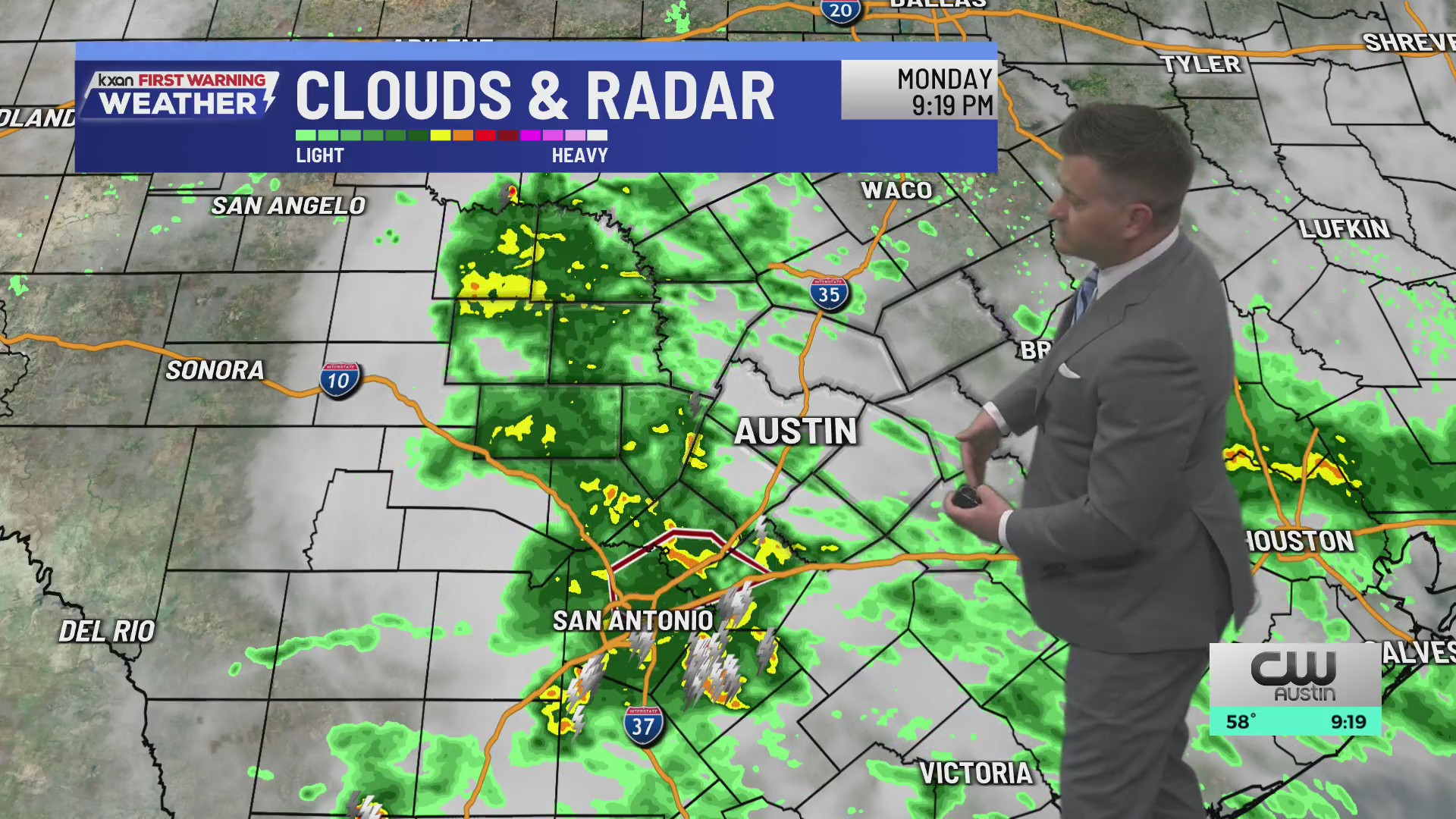 Periods of heavy rain overnight into Tuesday | KXAN forecast (April 20)