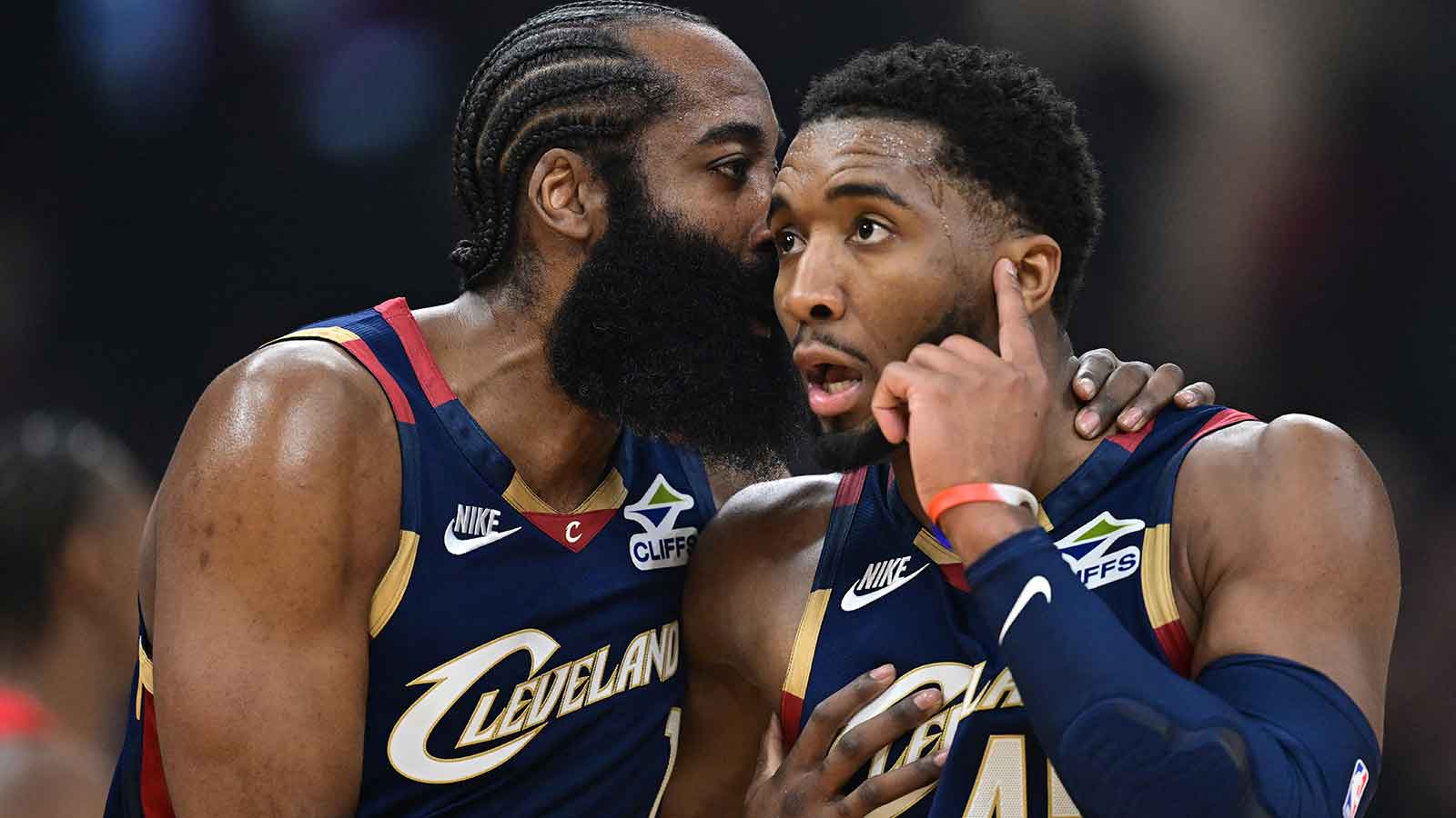 Cavs’ Donovan Mitchell defends James Harden’s legacy amid ring criticism