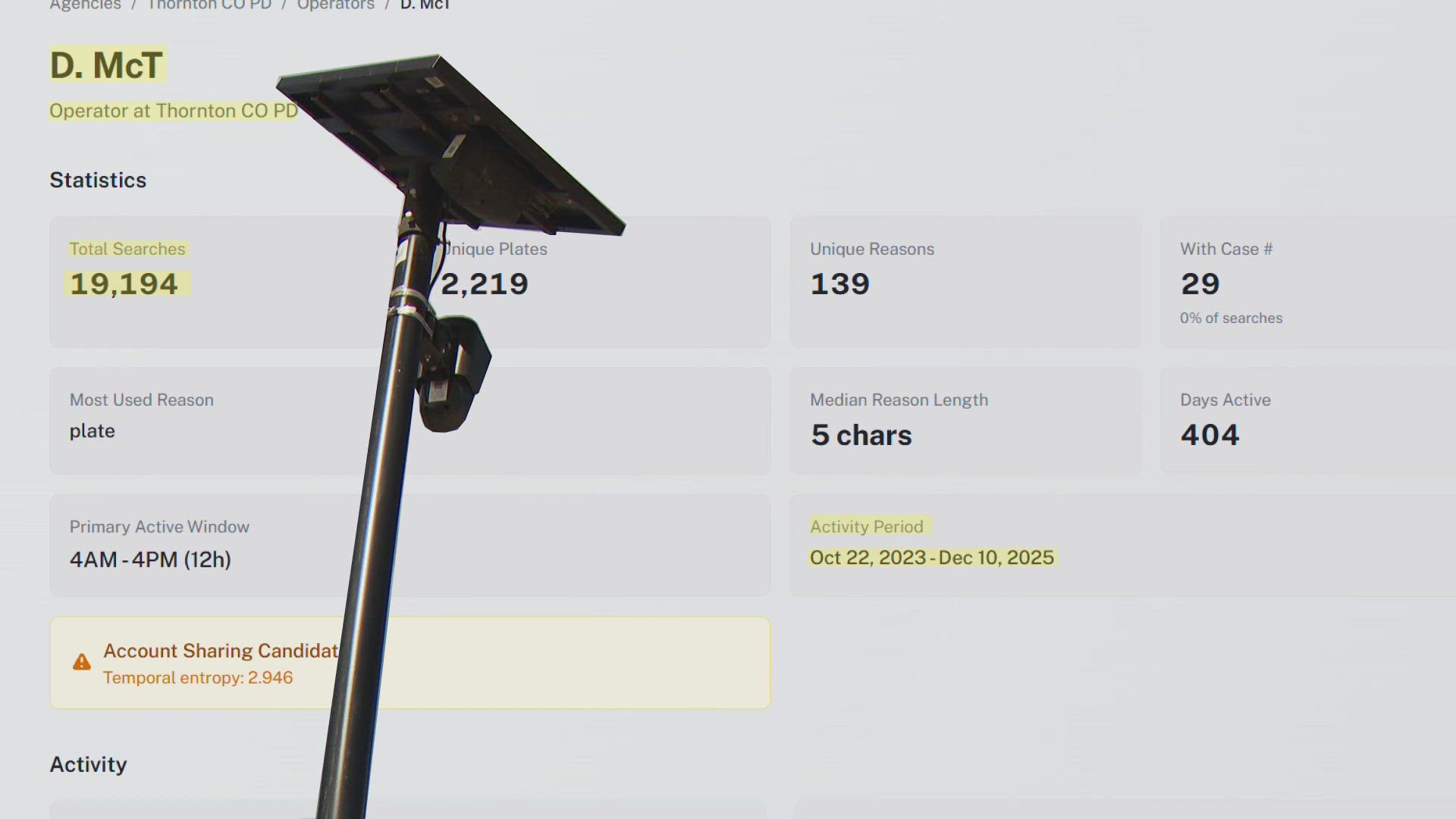 Thornton police look at complaint officer ran nearly 20,000 Flock searches