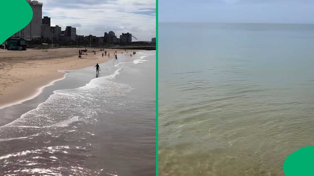 Calm before the storm: Viral video showing no waves in Durban beach ...