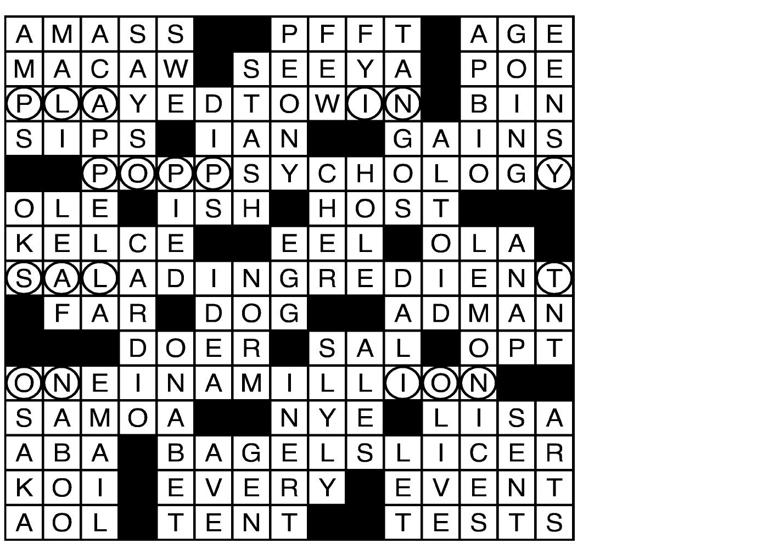 Puzzle solutions for Tuesday, Apr. 21, 2026