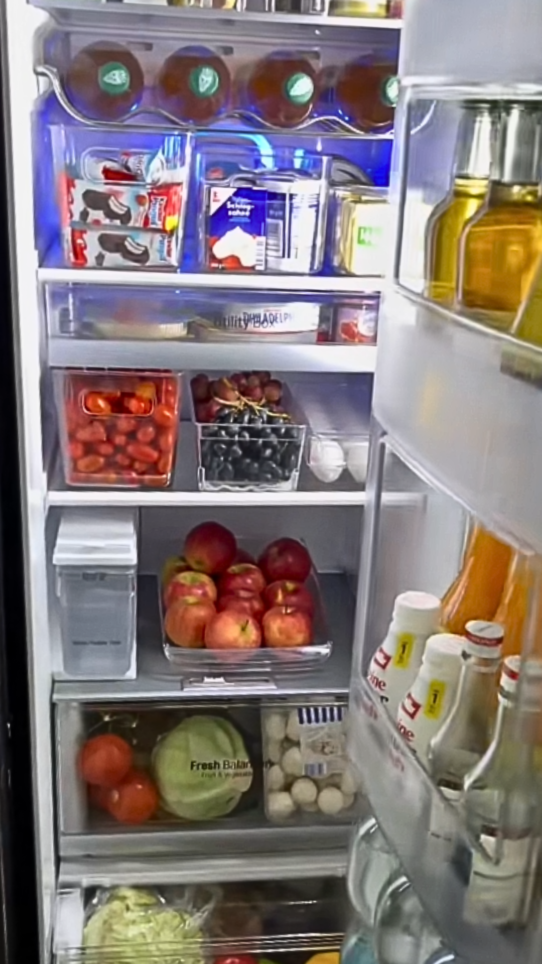 Fridge organization and cleaning routine kitchen reset