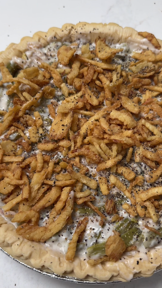 Green bean pie recipe with a surprising texture twist