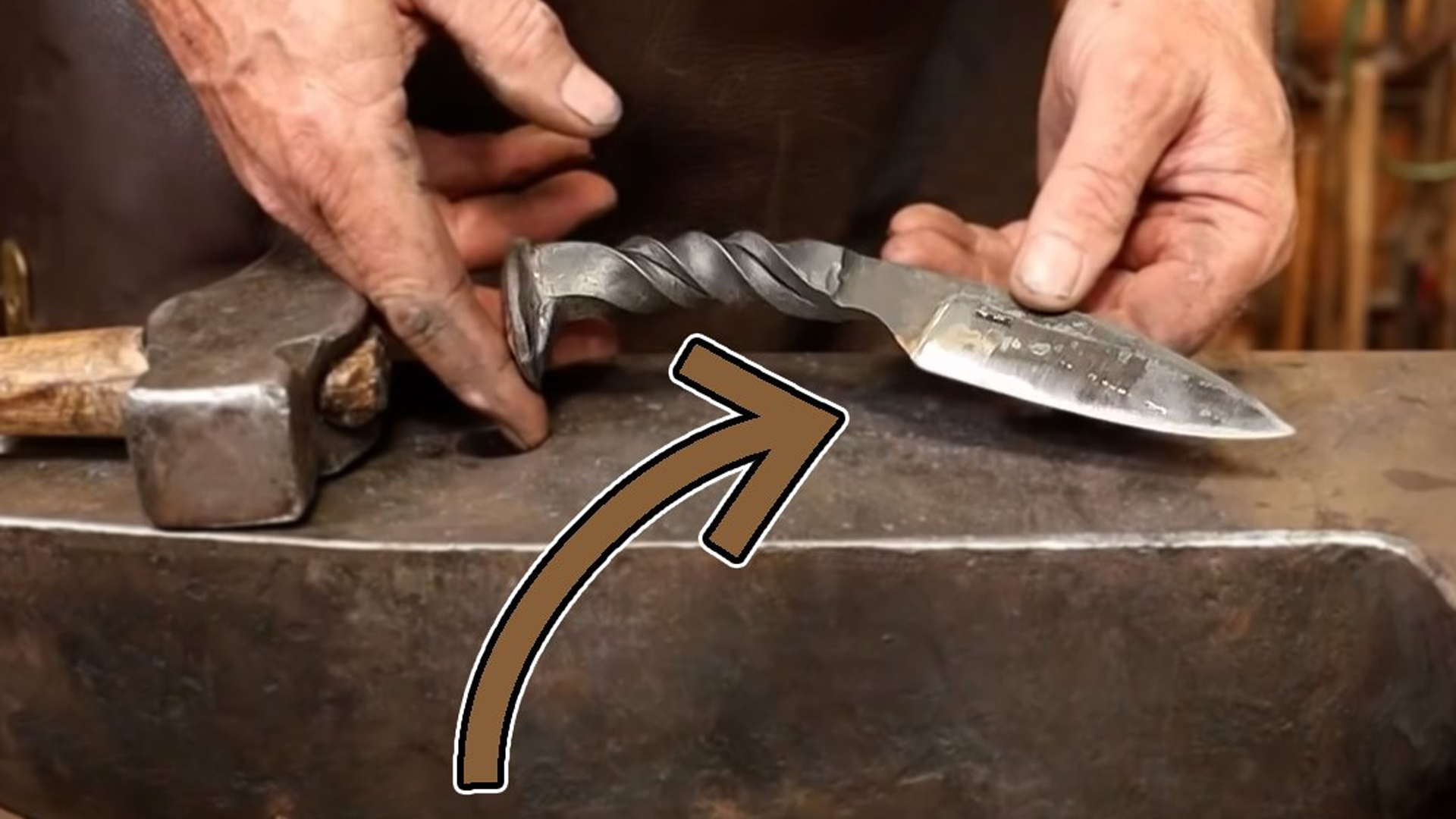 Railroad spike knife build for beginners