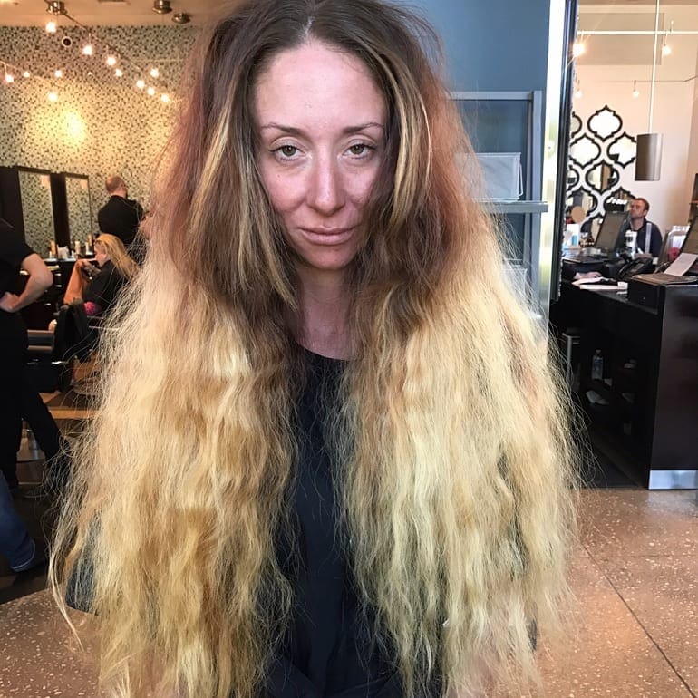 Bride’s first big haircut in years turns heads
