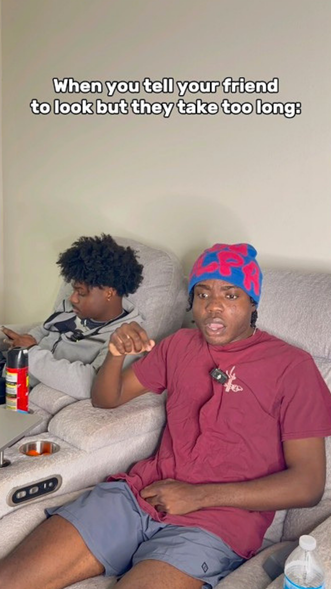 POV: When your friend looks too late