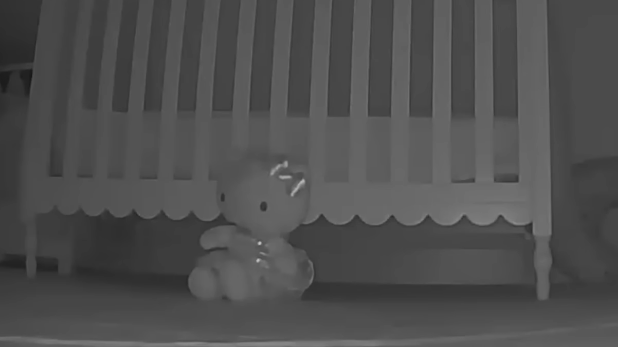 Baby monitor captures toy moving on its own inside child’s bedroom