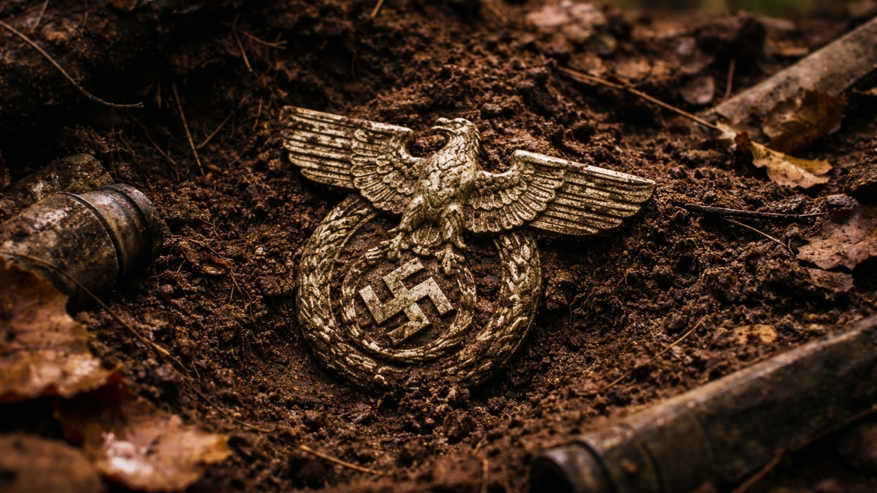 Buried Nazi badges and soldier keepsakes turned a forest search into a ...