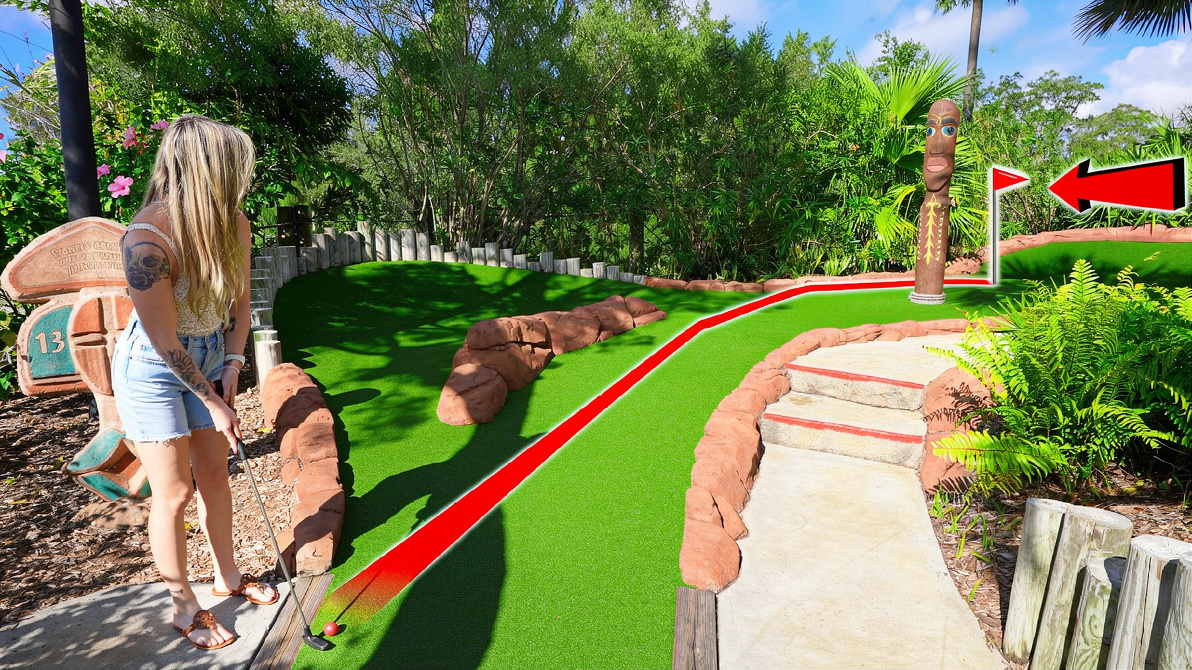We did not expect this mini golf match to end like this