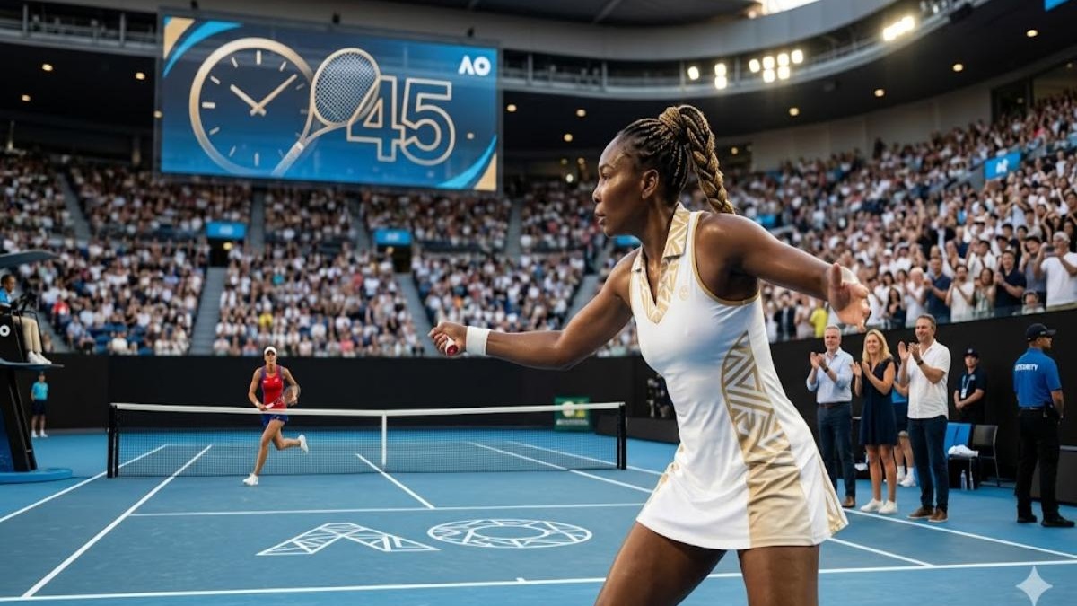 Venus Williams makes Australian Open history at 45 despite early exit