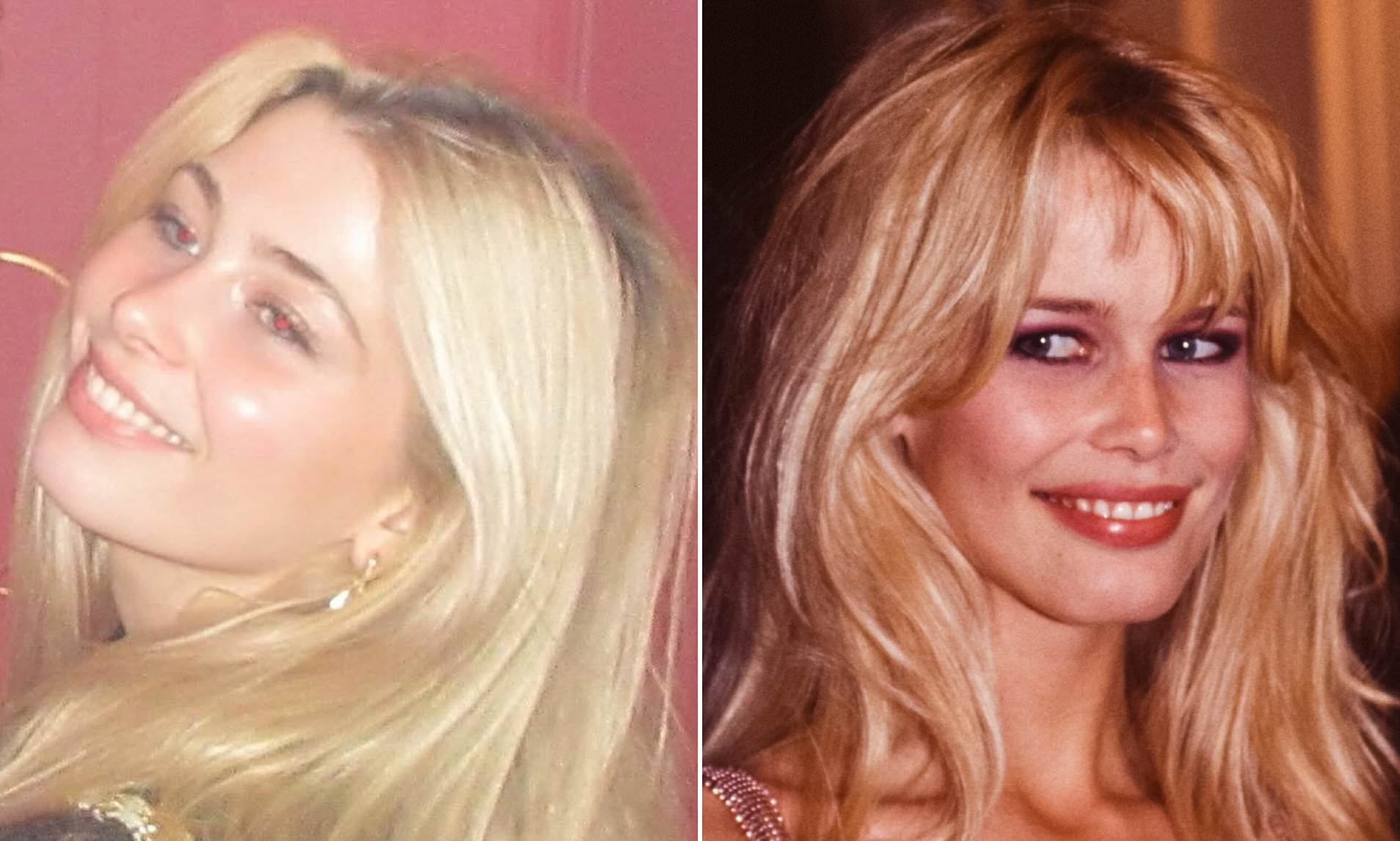 Claudia Schiffer's daughter Clementine, 21, looks remarkably similar to ...