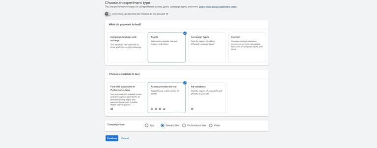 How to measure DEMAND GEN creative impact with asset uplift tests