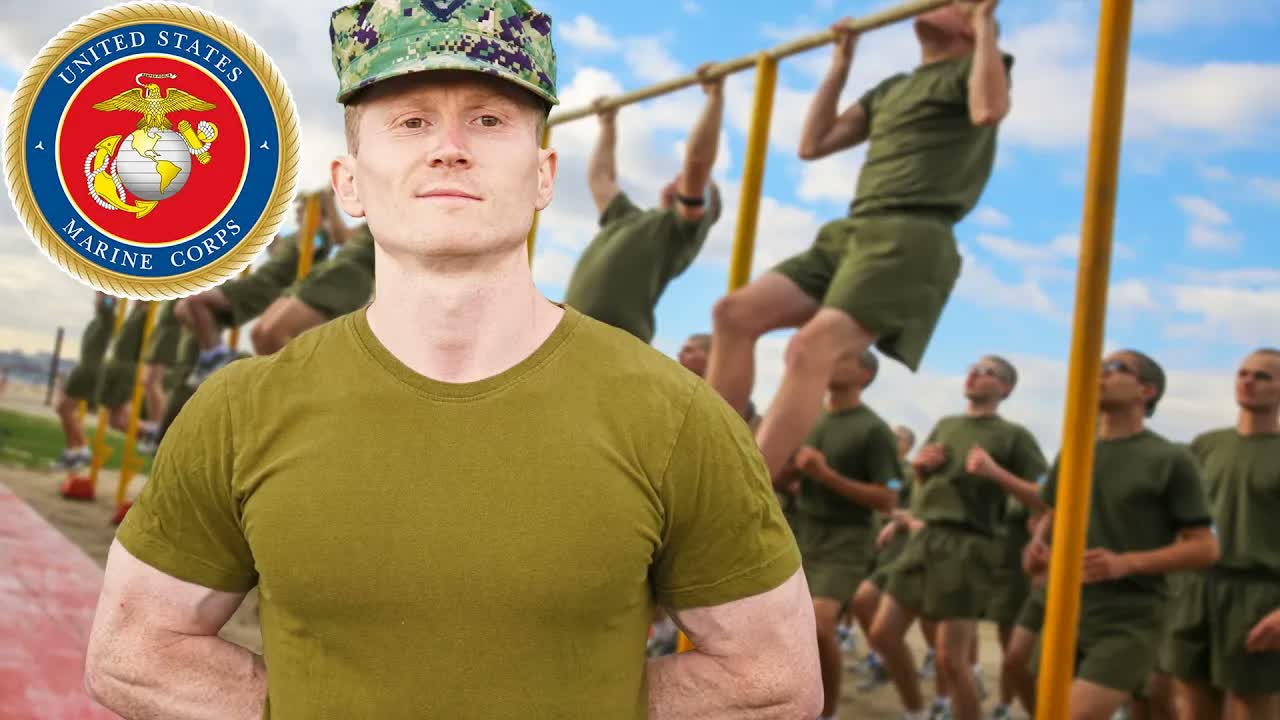 He trains for climbing - then faces a marine test
