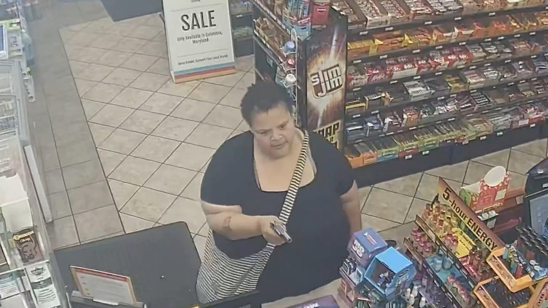 Watch: Police search for woman who shot gas station clerk in attempted ...