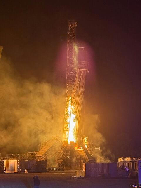 Crews working to reduce blaze after blowout of natural gas well in ...