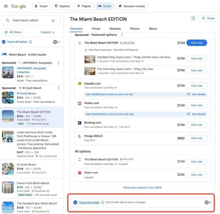 Google Hotels just added price tracking — here’s how it could save you ...