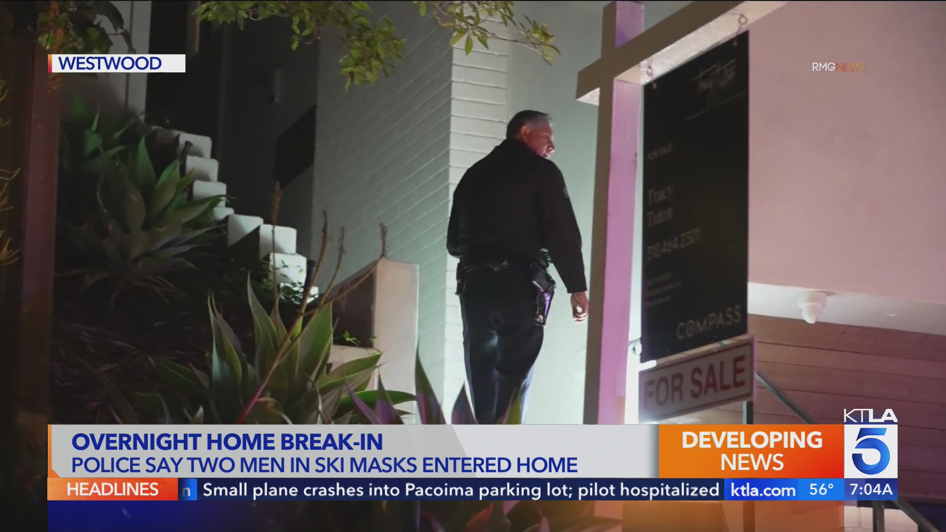 2 more LA home break-ins reported, this time in Sherman Oaks and Westwood