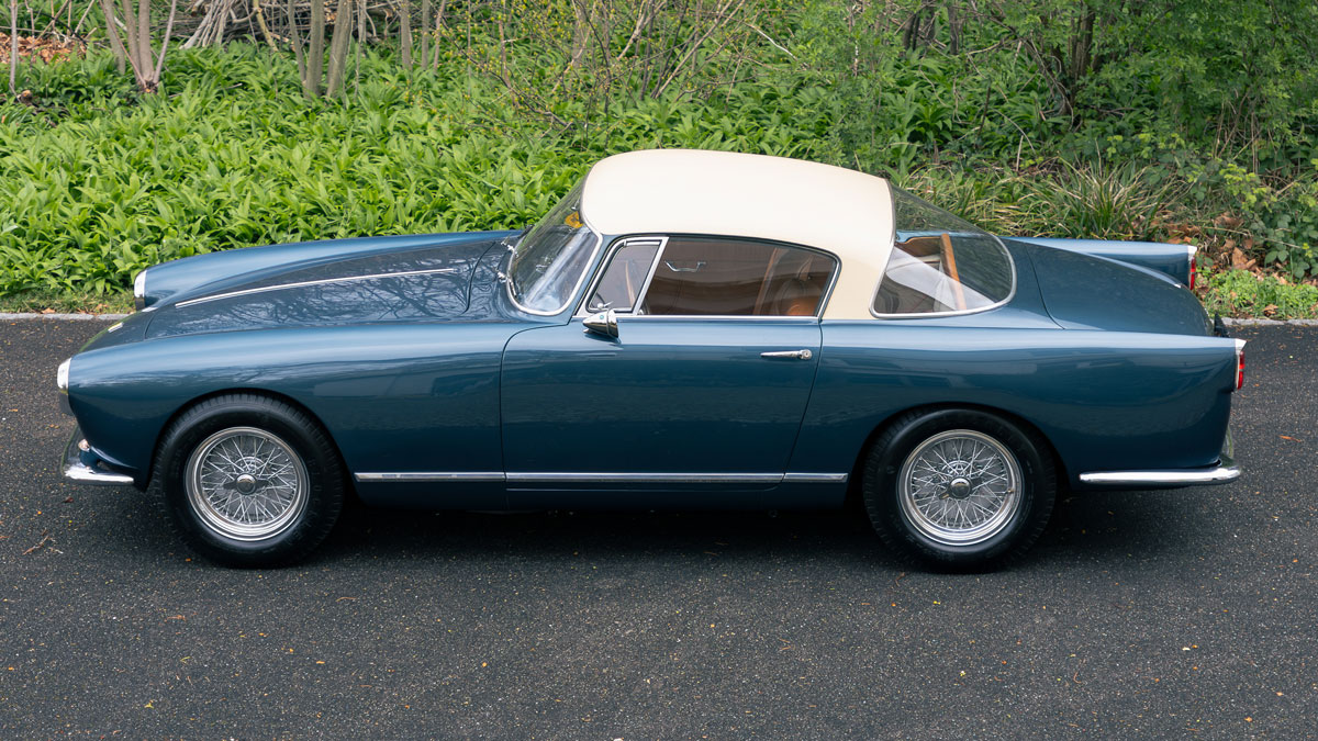 A 1956 Ferrari 250 GT Boano alloy coupe in photos