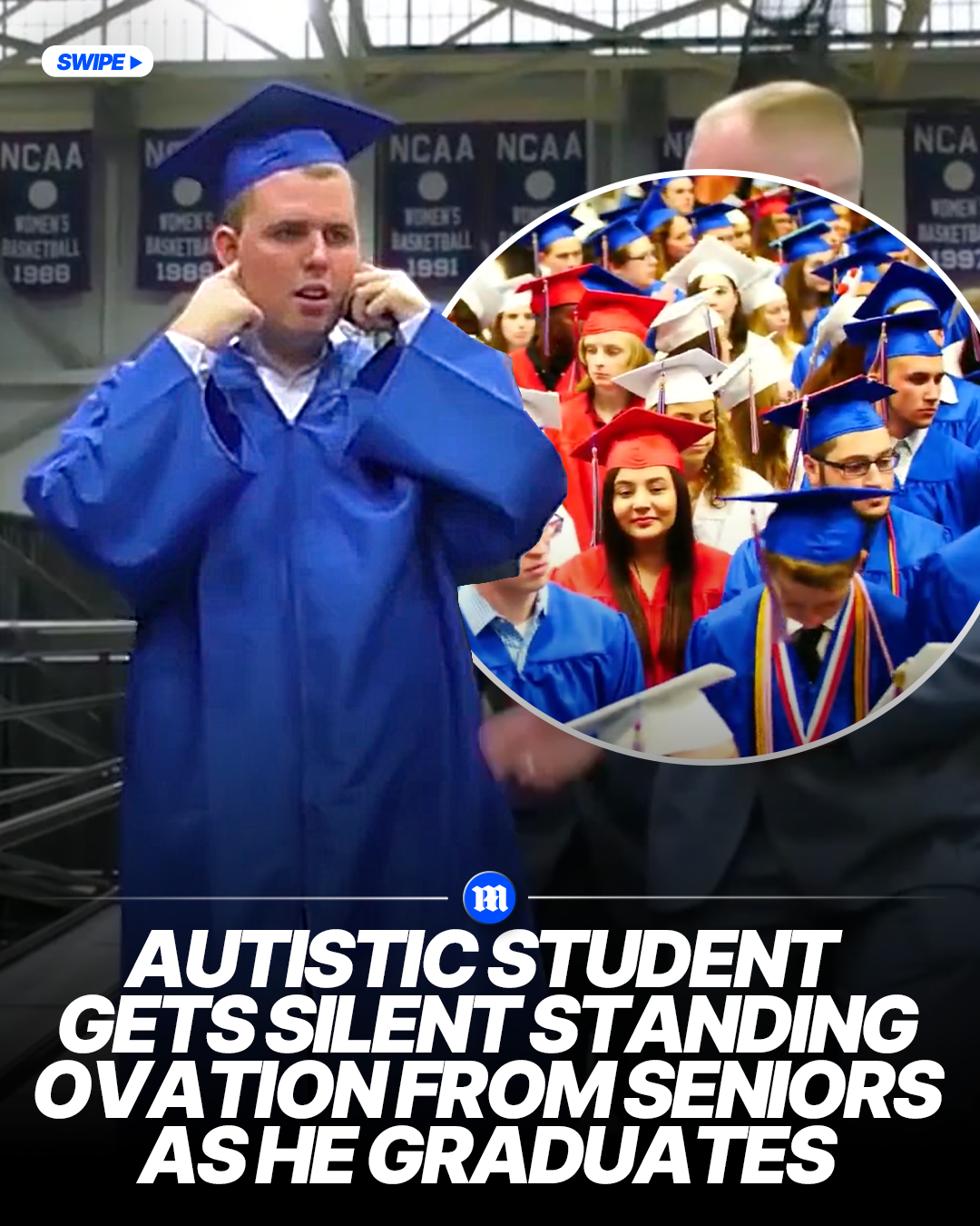Autistic student receives silent standing ovation at graduation