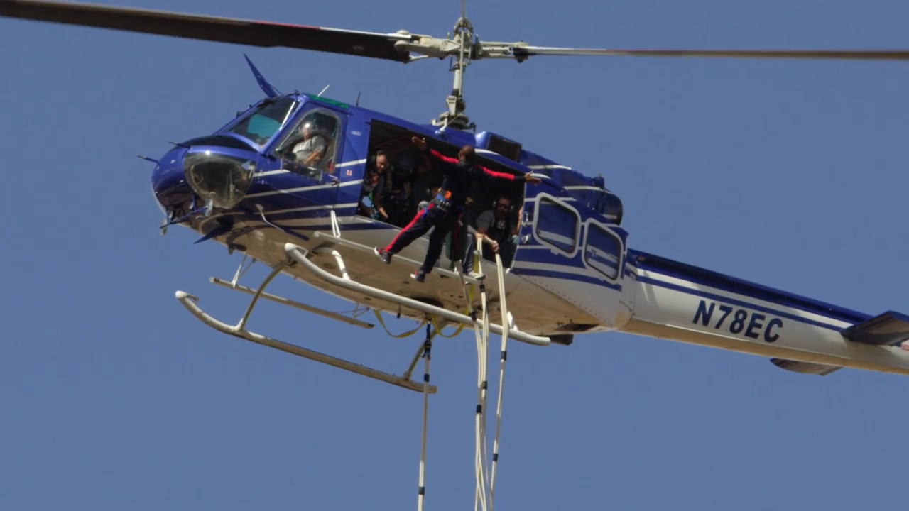 Will Smith hung from a helicopter 300 feet up - then let go